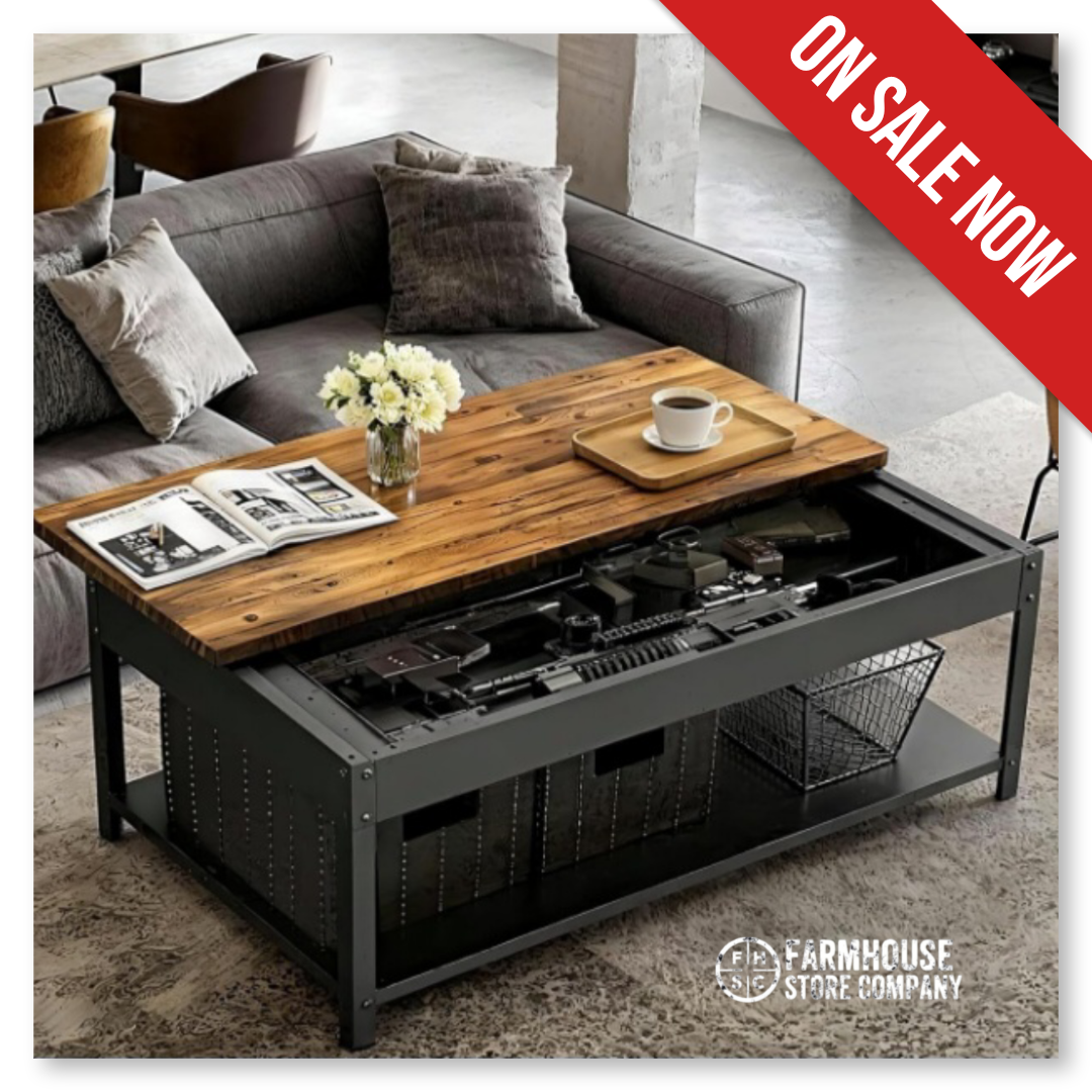 GUN SAFE TABLES, BOOK SAFES & CONCEALMENT LAMPS – Farmhouse Store ...