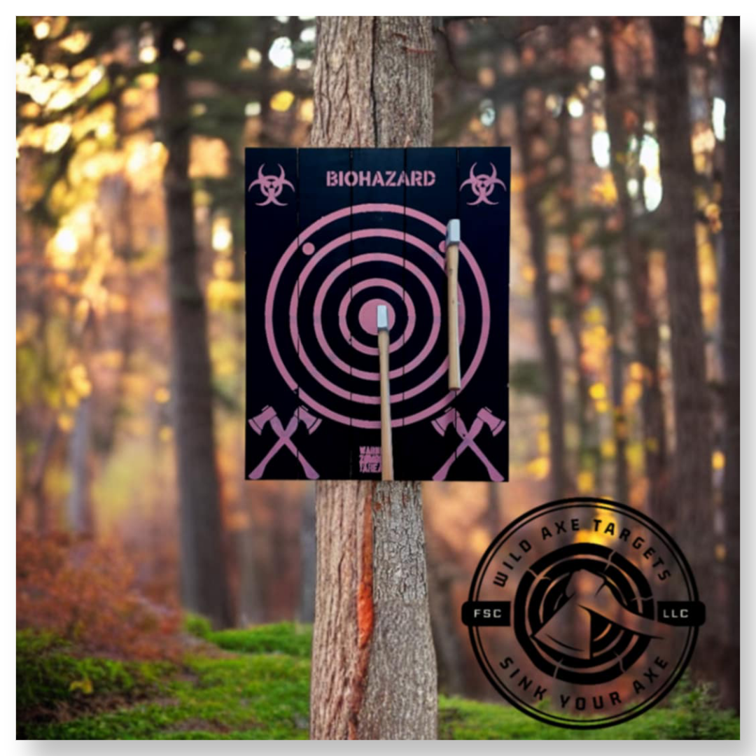Toxic Pink Wild Zombie Axe Throwing Target – Farmhouse Store Company LLC